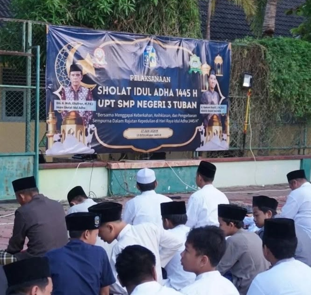 Peringatan Idul Adha di UPT SMPN 3 Tuban Tahun 2024